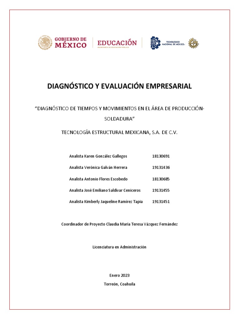 Proyecto Tec Laguna-Temsa | PDF | Almacén | Herramientas