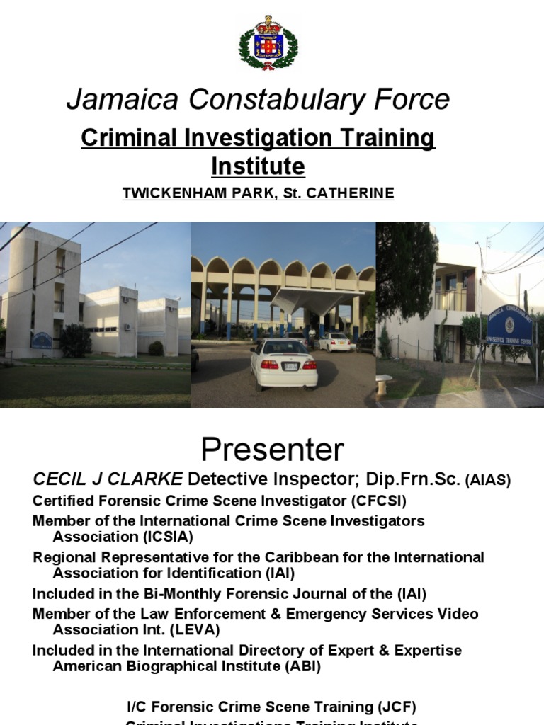 1st Responder Training JCF Staff Colege DInsp.C J Clarke | PDF | Crime ...