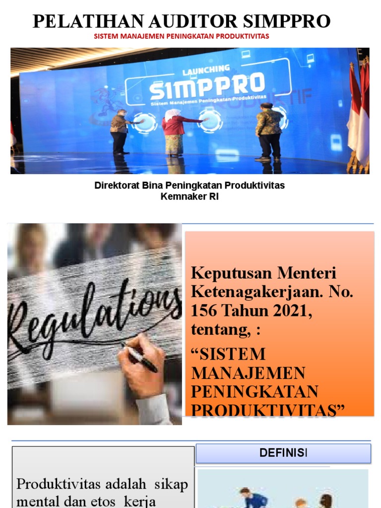 Materi AUDITOR Simppro | PDF