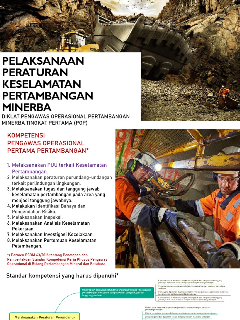 Peraturan Keselamatan Pertambangan | PDF