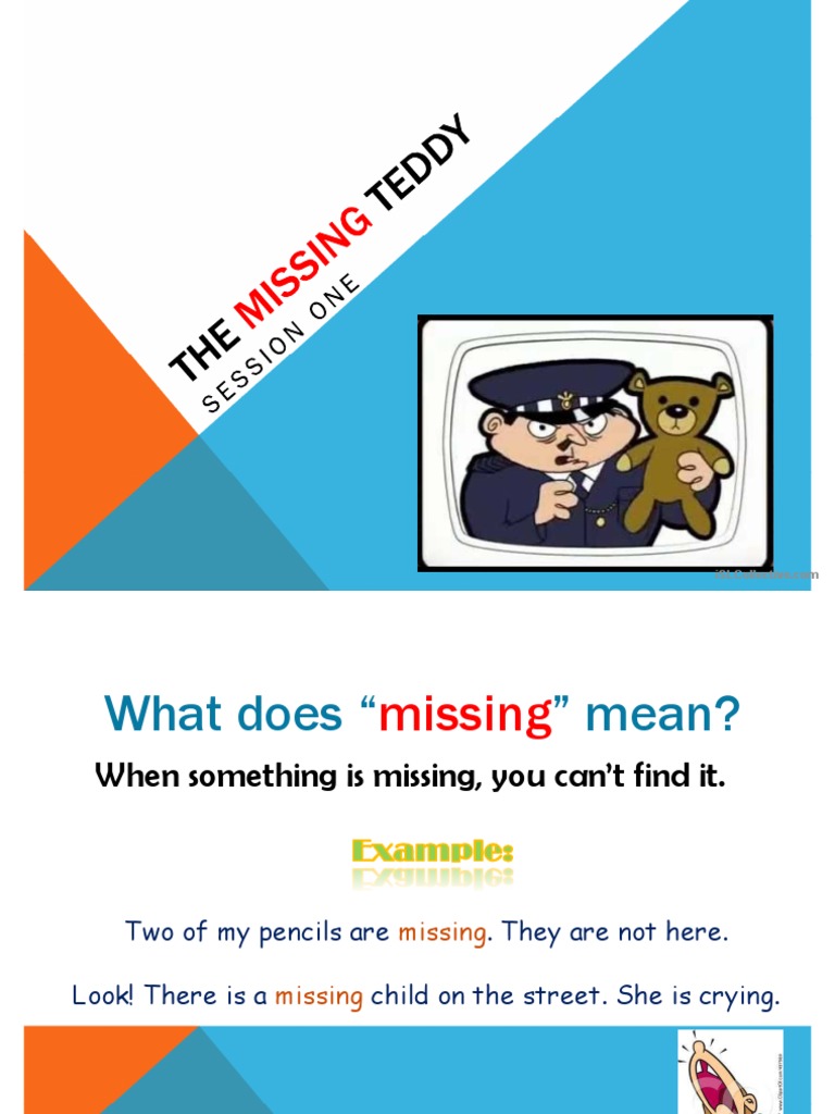 Mr. Bean (Missing Teddy) | PDF