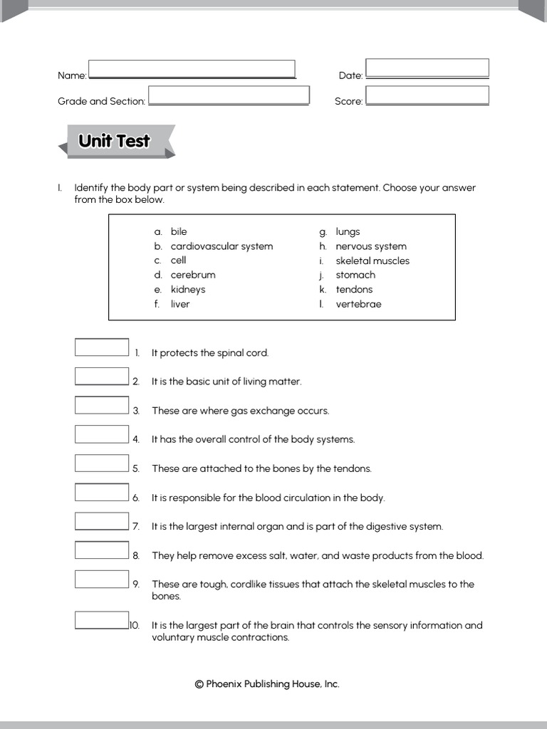 Uls4 Twe 2e Ch06 Qr09 Unit Test | PDF | Tissue (Biology) | Plants