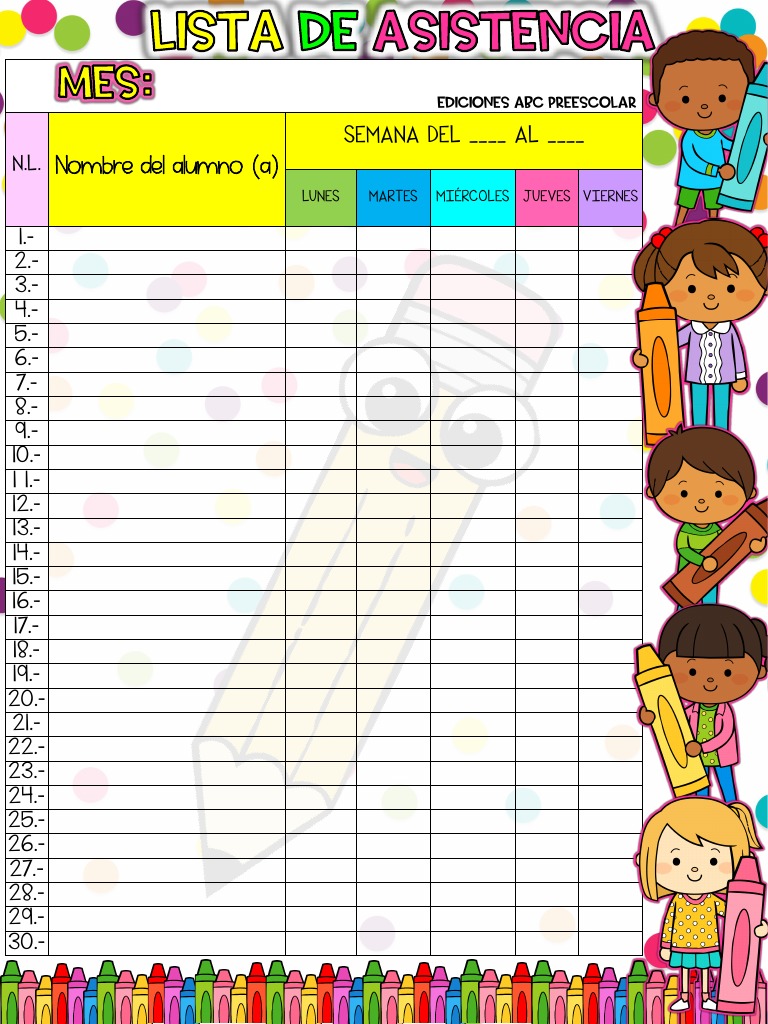 Lona Lista de Asistencia | PDF