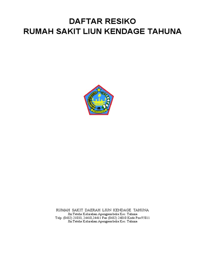 Daftar Risiko Rumah Sakit Pdf