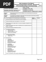 Pump Maintenance Checklist Template | PDF | Pump | Electric Motor