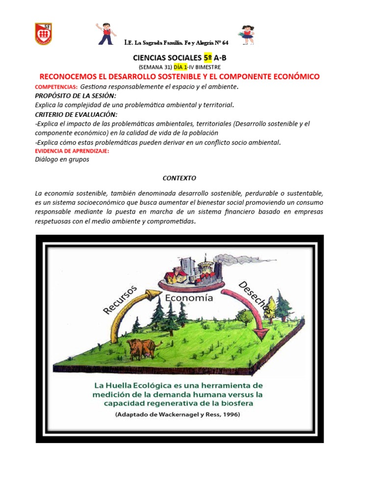 Reconocemos El Desarrollo Sostenible Y El Componente Económico | Descargar gratis PDF ...