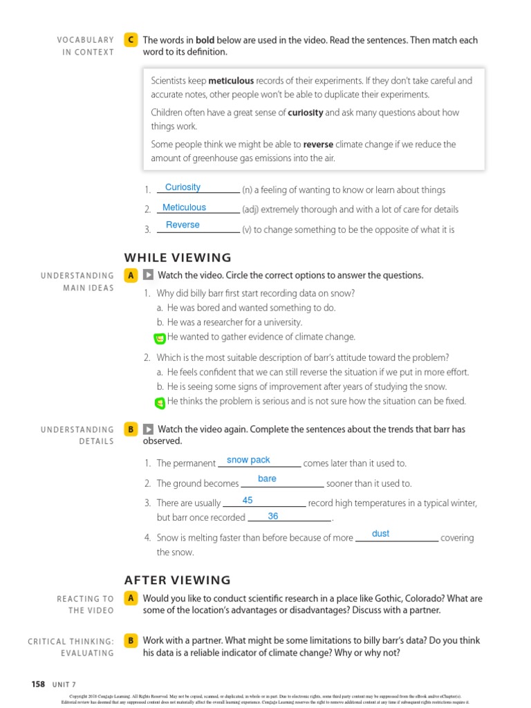 Pathways Reading, Writing, and Critical Thinking 3, 2e (Unknown) - 171 ...