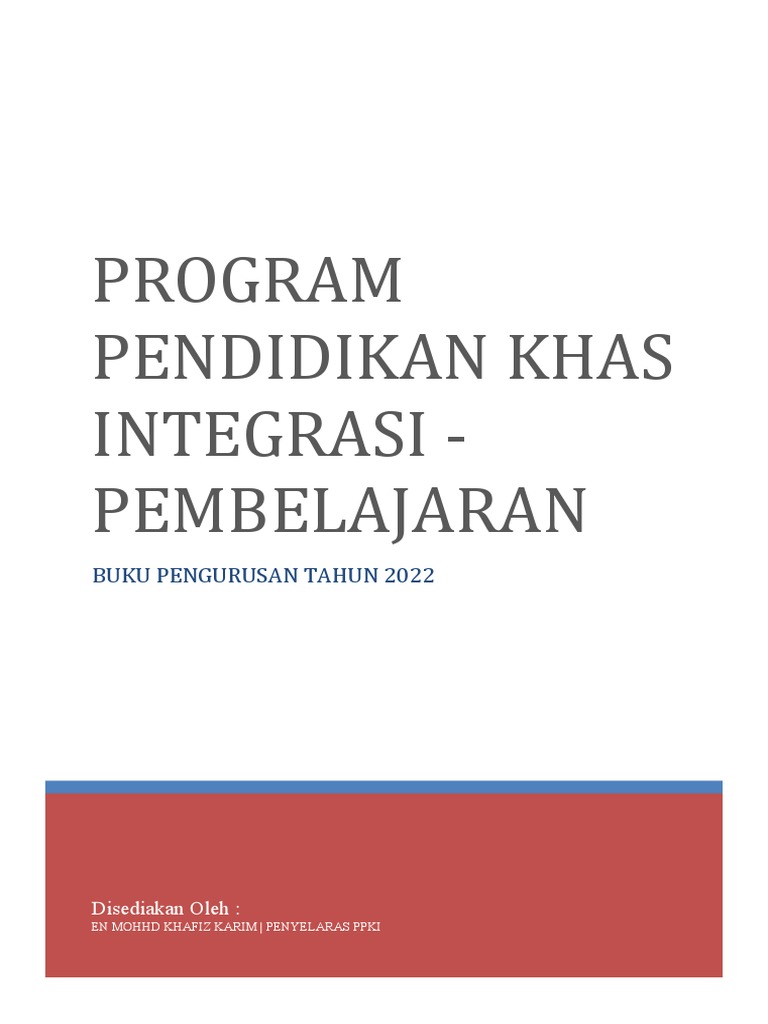 Buku Pengurusan PPKI 2022 | PDF