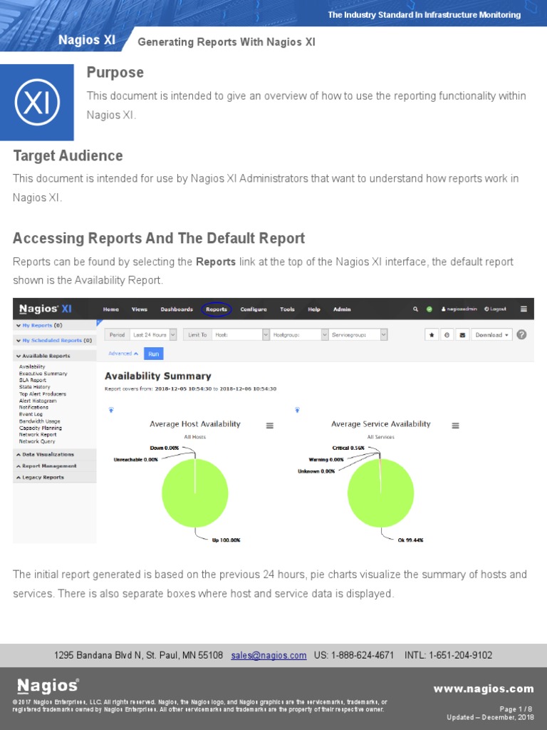 Generating Reports With Nagios XI | PDF