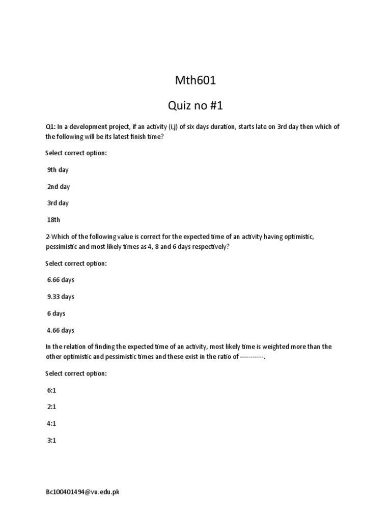 MTH601 Mid Term Quiz | PDF | Systems Science | Theoretical Computer Science MTH601 Mid Term Quiz | PDF | Systems Science | Theoretical Computer Science