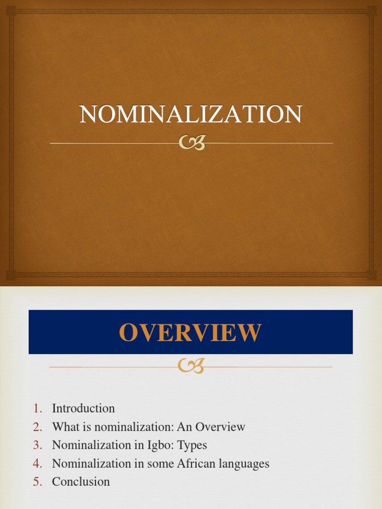 Nominalization | PDF | Noun | Morphology (Linguistics)