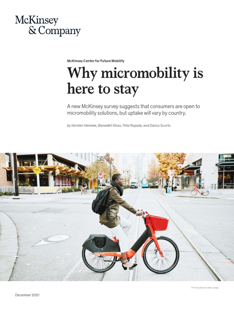 Why Micromobility Is Here To Stay | PDF | Transport | Public Transport