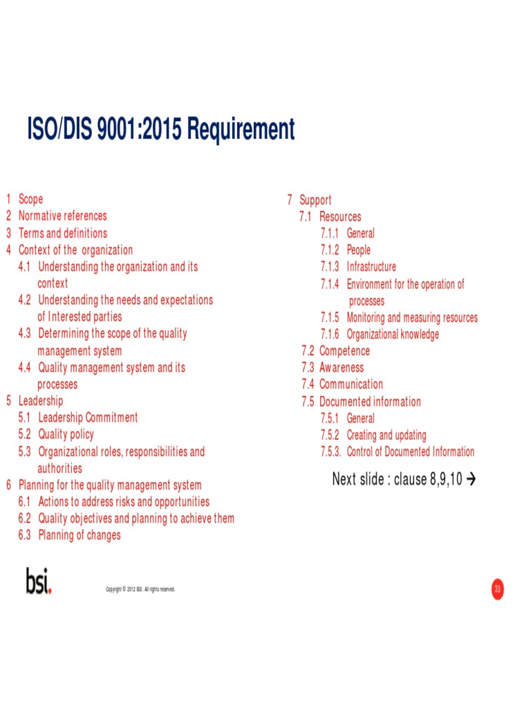 ISO 9001-2015 Requirement | PDF | Quality Management System | Quality ...