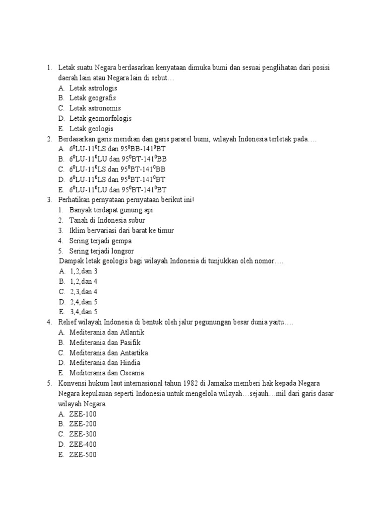 Soal Pas 1 Geo Lintas Xi | PDF