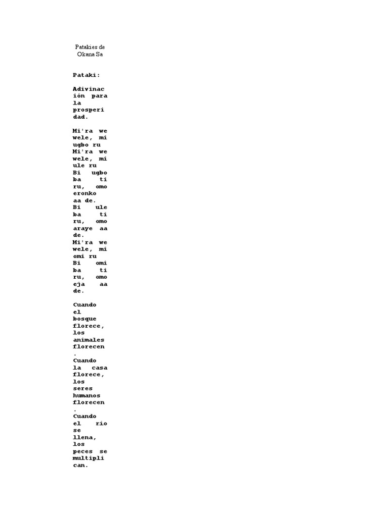 Patakies Okana Sa | PDF