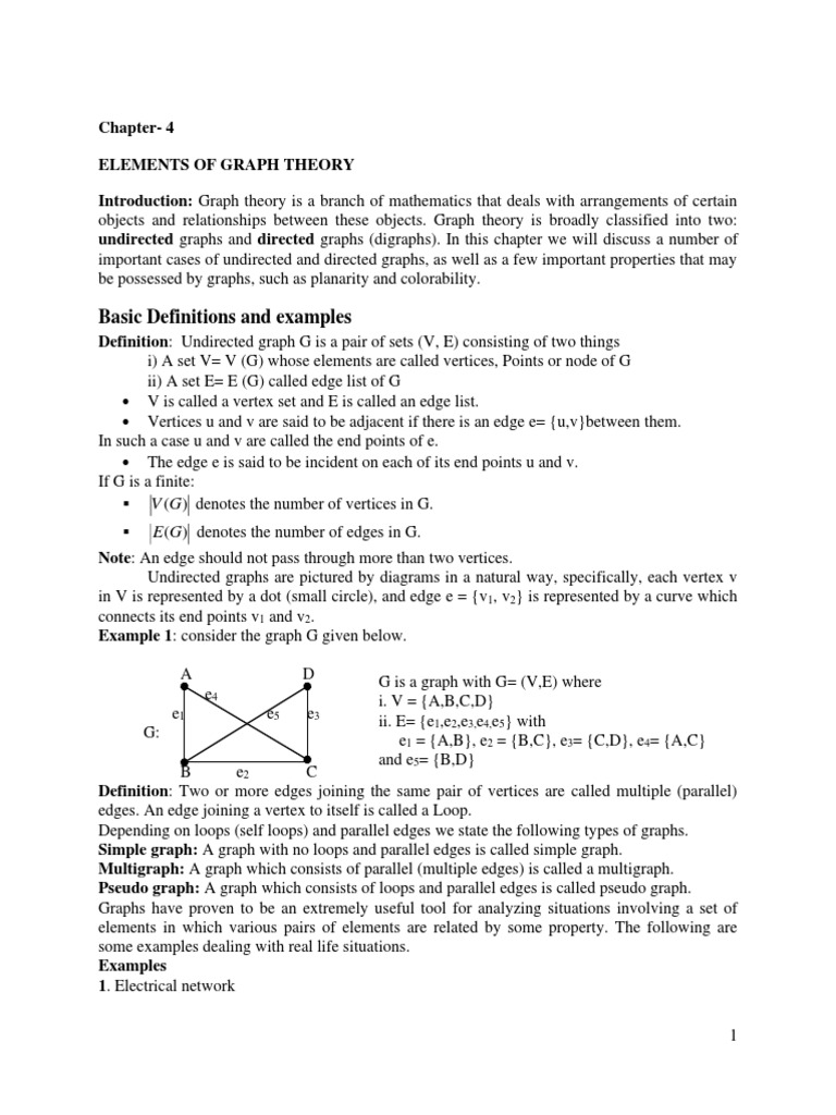 Chapter 4 (Graph Theory Edited) | PDF | Vertex (Graph Theory ... Chapter 4 (Graph Theory Edited) | PDF | Vertex (Graph Theory ...