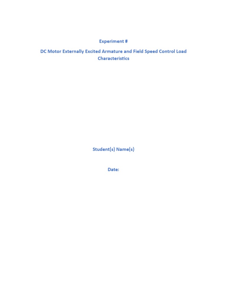 Lab 2 | PDF | Electric Motor | Electrical Equipment
