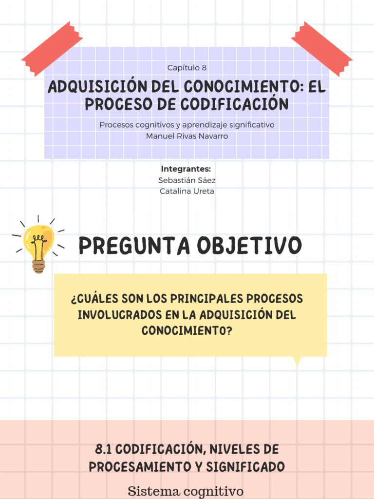 Proceso de Codificacion | PDF | Conocimiento | Esquema (psicología)