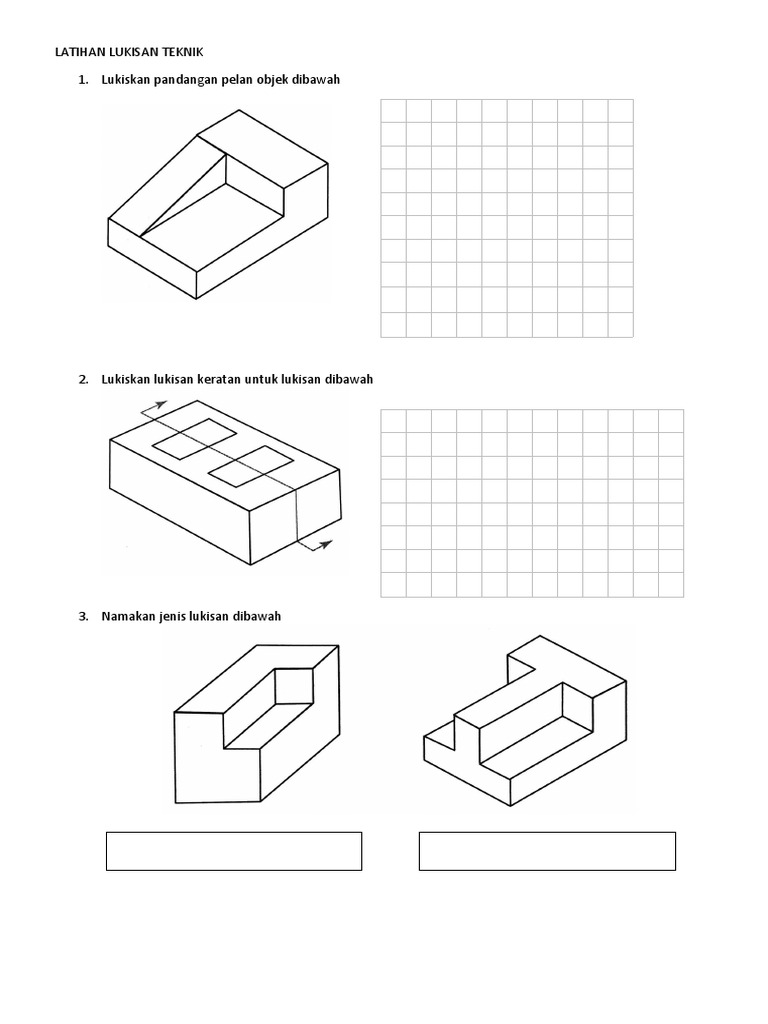 Latihan Lukisan Teknik | PDF