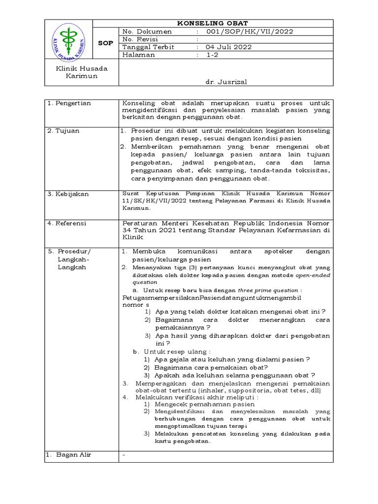 KONSELING OBAT OPTIMAL | PDF