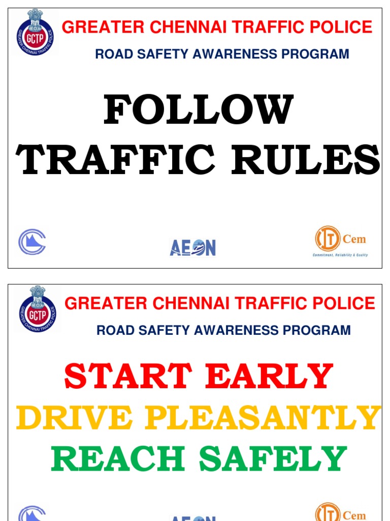 Traffic Safety Slogans Rev.04 | PDF | Technology & Engineering
