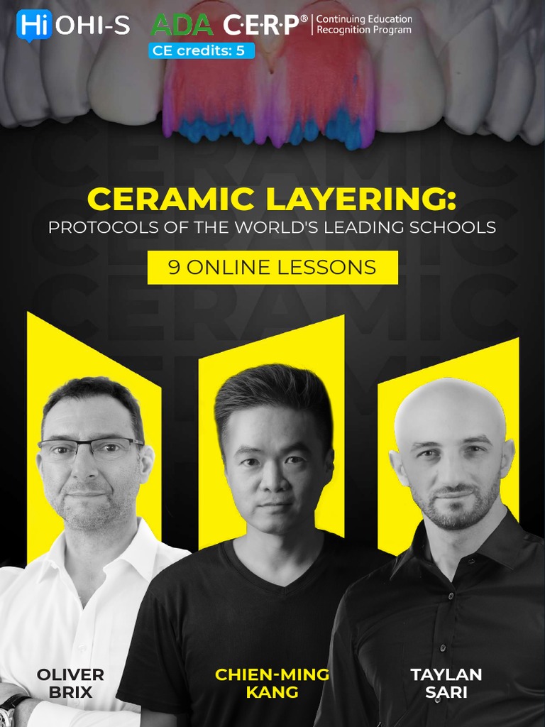 Ceramic Layering (9 Online Lessons) | PDF | Dentistry Branches