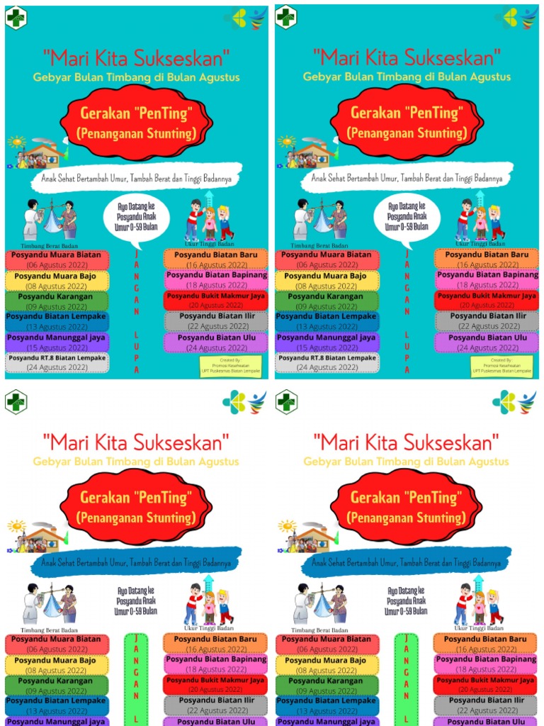 Flyer Bulan Timbang | PDF