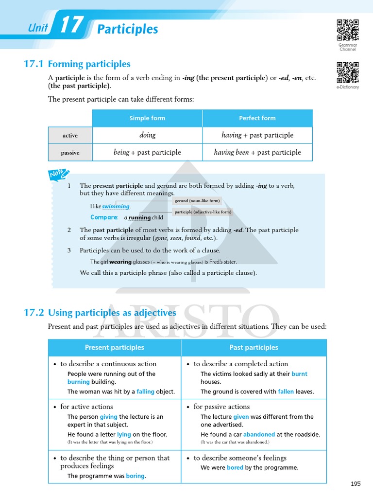 Grammar & Usage Unit 17 Answers | PDF | Cognitive Science | Language Mechanics