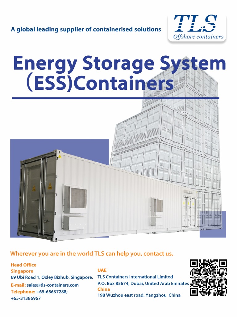 Energy Storage System Containers - Tls | PDF