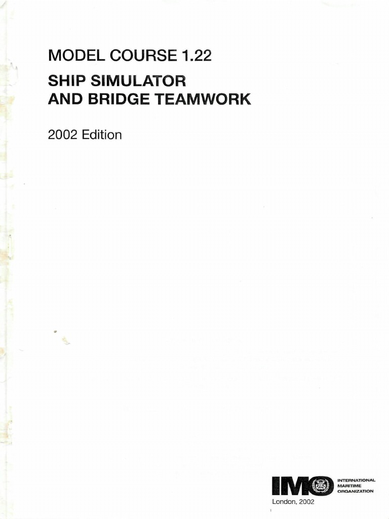 1.22 Ship Simulator & Bridge Teamwork, 2022 Edition | PDF