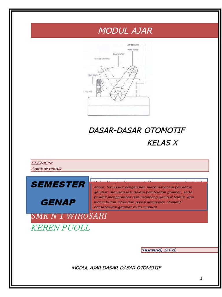 Modul 6 Gambar Teknik | PDF