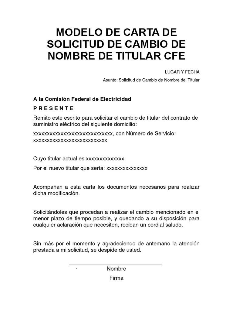 CARTA SOLICITUD CFE - Compressed | PDF