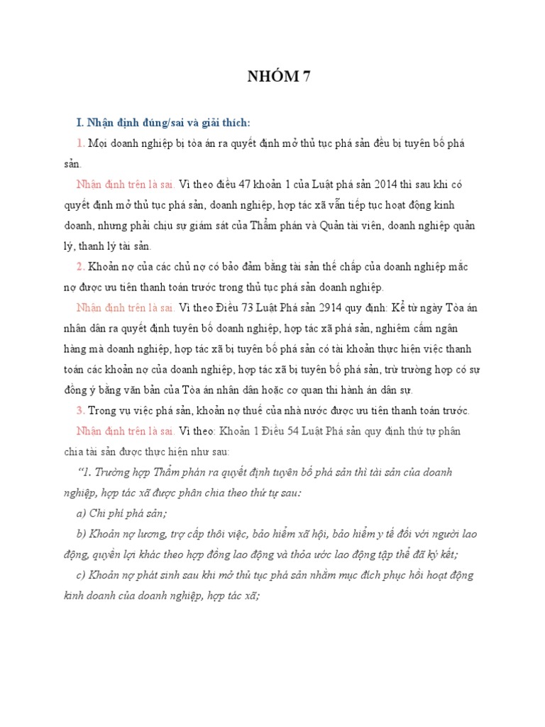 LKD - N7 - bài tập 1 | PDF