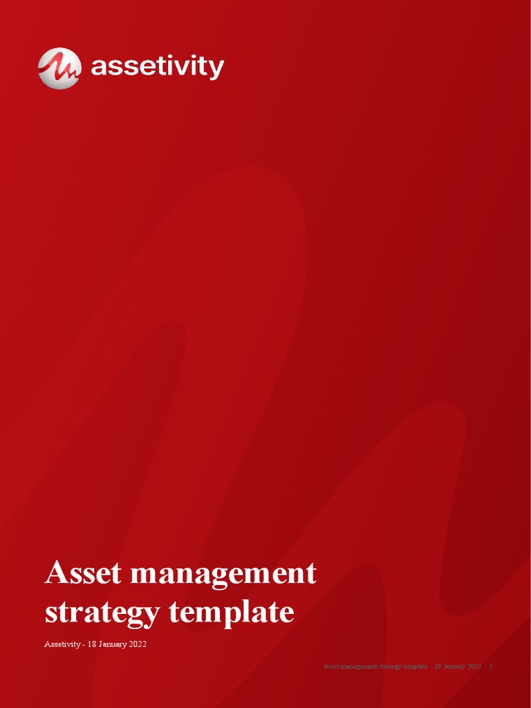 Assetivity Asset Management Strategy Template | PDF | Scope (Computer ...