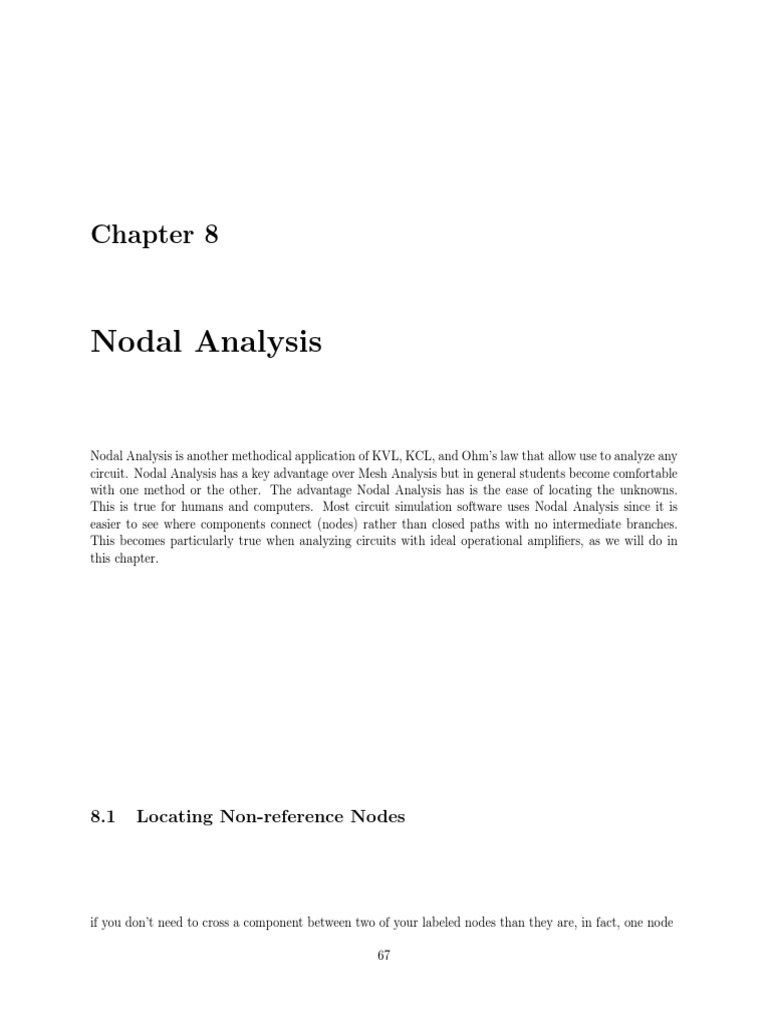 Nodal Analysis Notes | PDF | Electrical Network | Network Analysis ... Nodal Analysis Notes | PDF | Electrical Network | Network Analysis ...