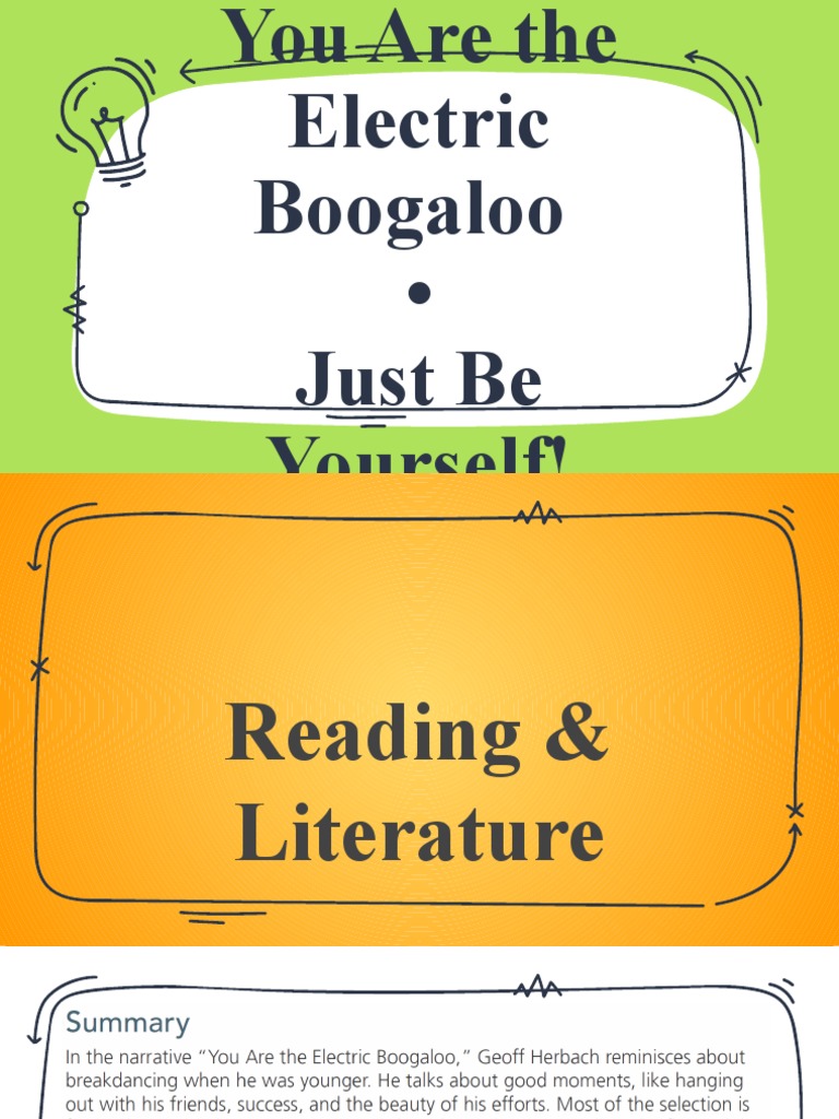 Analyzing "You Are the Electric Boogaloo" | PDF | Word | Linguistic ...