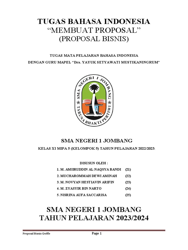 Proposal Bisnis Rainbow Croffle | PDF | Bisnis | Griya & Taman