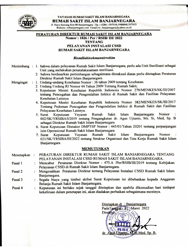 PPI 4.1.A.Rumah Sakit Menetapkan Peralatan Medis Danatau BMHP Yang ...