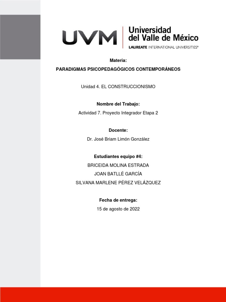 A#7 JBG | PDF | Aprendizaje | Evaluación