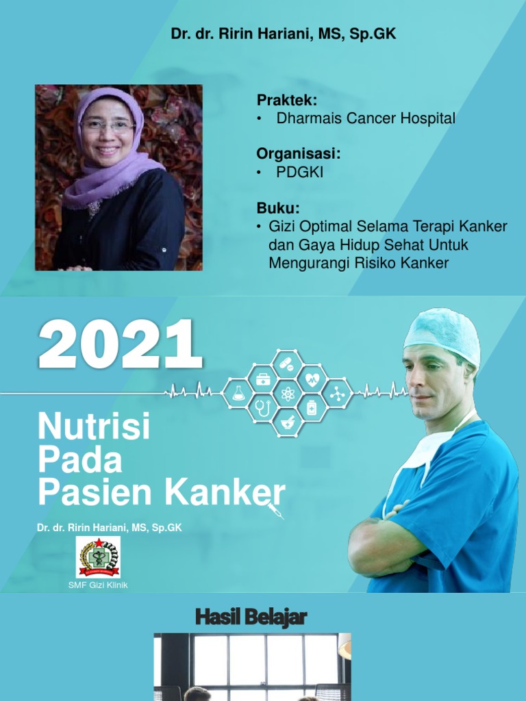 Dr. Dr. Ririn Hariani, MS, SP - GK - Nutrisi Pada Pasien Kanker | PDF | Kesehatan Holistik ...