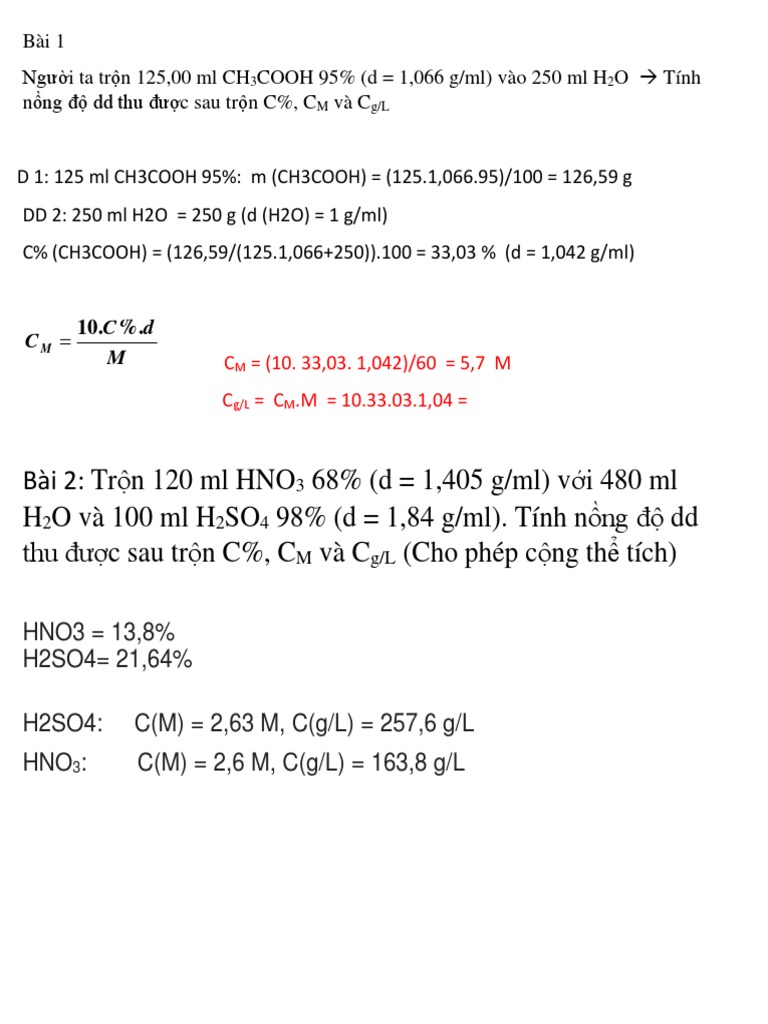Cac Bai Tap Hoa Phan Tich CH2113 HK221 | PDF