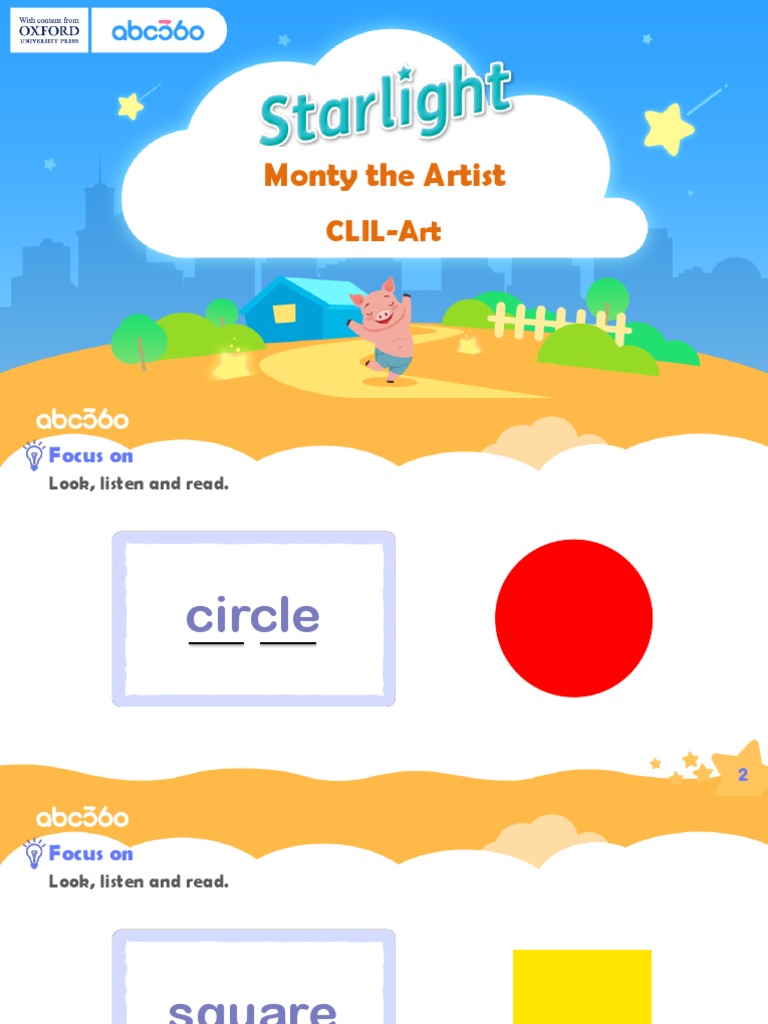 Unit 1 Lesson 9 Monty The Artist CLIL | PDF | Abstract Art | Rectangle