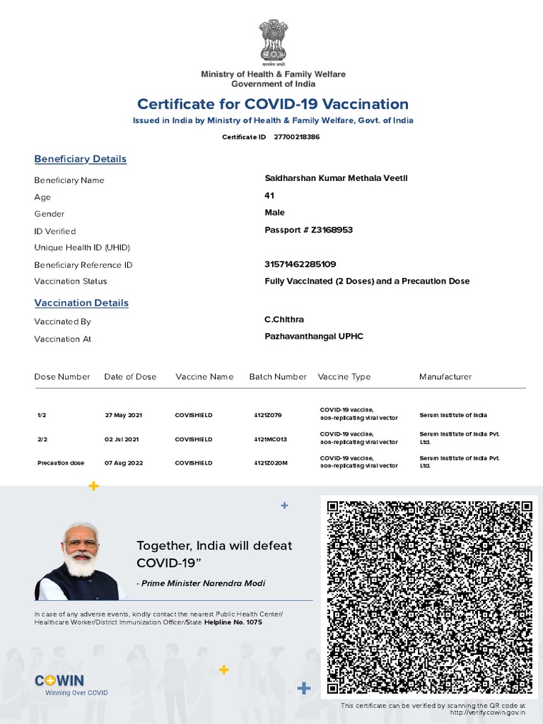 COVID Certificate | PDF | Drugs | Immunology