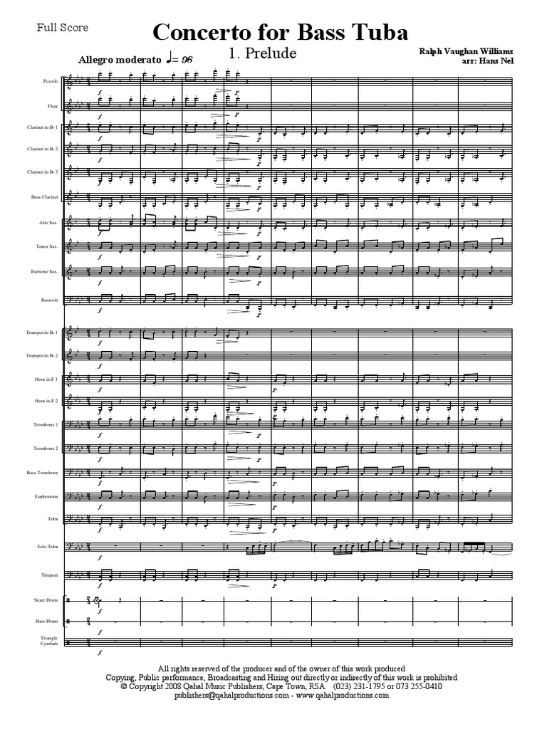 Tuba Concerto (Vaughan Williams) | PDF