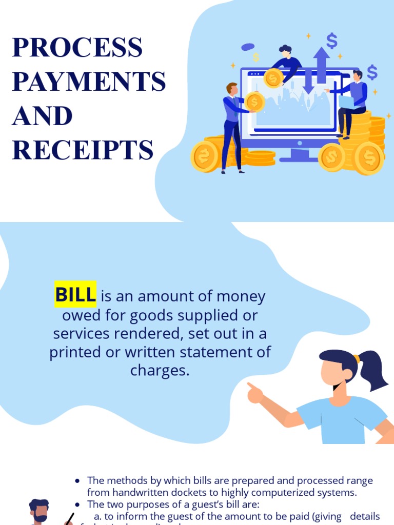 Process Payments & Receipts | PDF | Cheque | Point Of Sale
