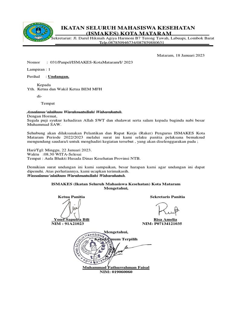 031 - Surat Undangan BEM | PDF