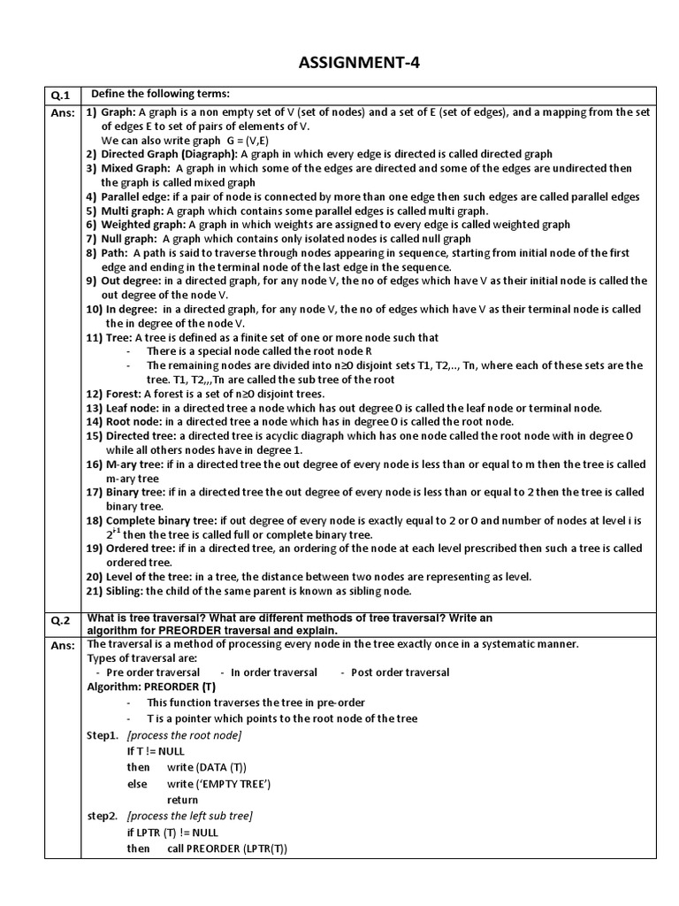ASSIGNMENT-4 Solution | PDF | Computer Programming | Theoretical ...