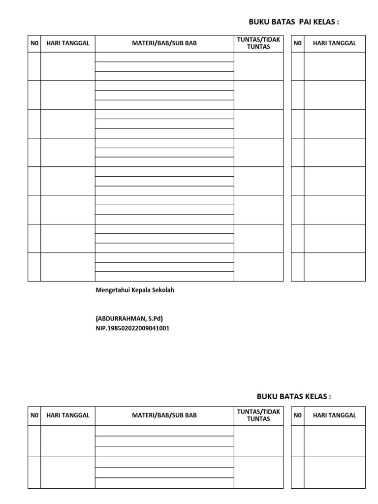 Buku Batas PAI Kelas | PDF