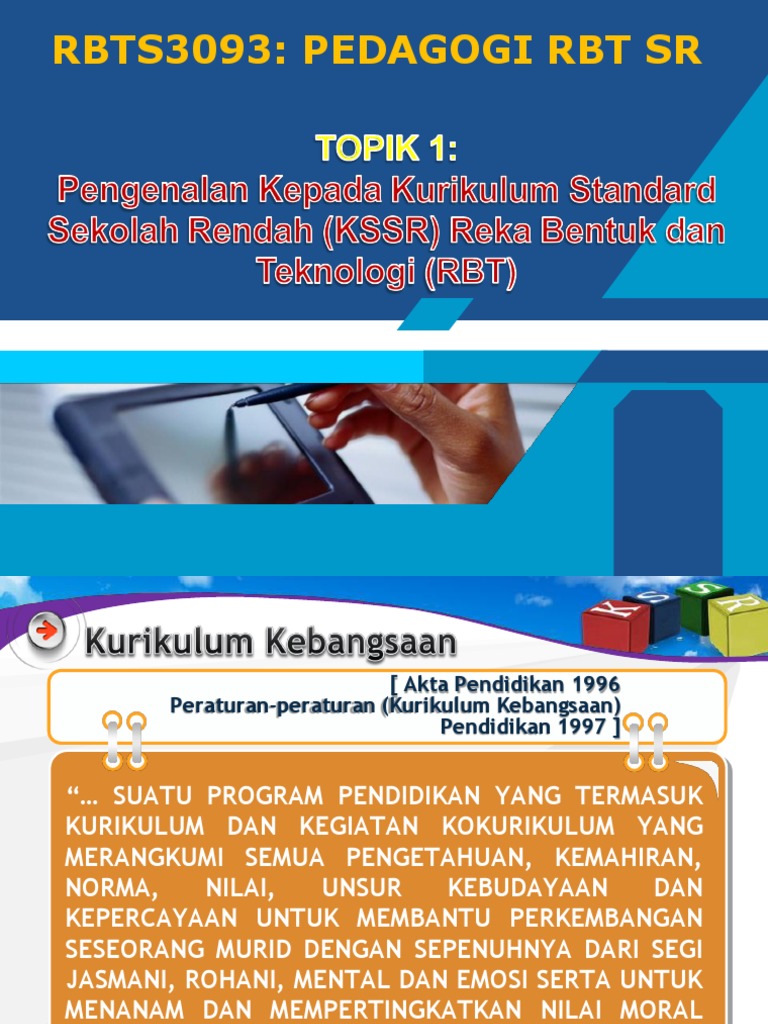 Topik 1 - Pengenalan KSSR RBT | PDF | Karier & Perkembangan