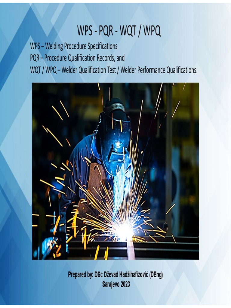 WPS PQR WQT WPQ | PDF | Welding | Construction